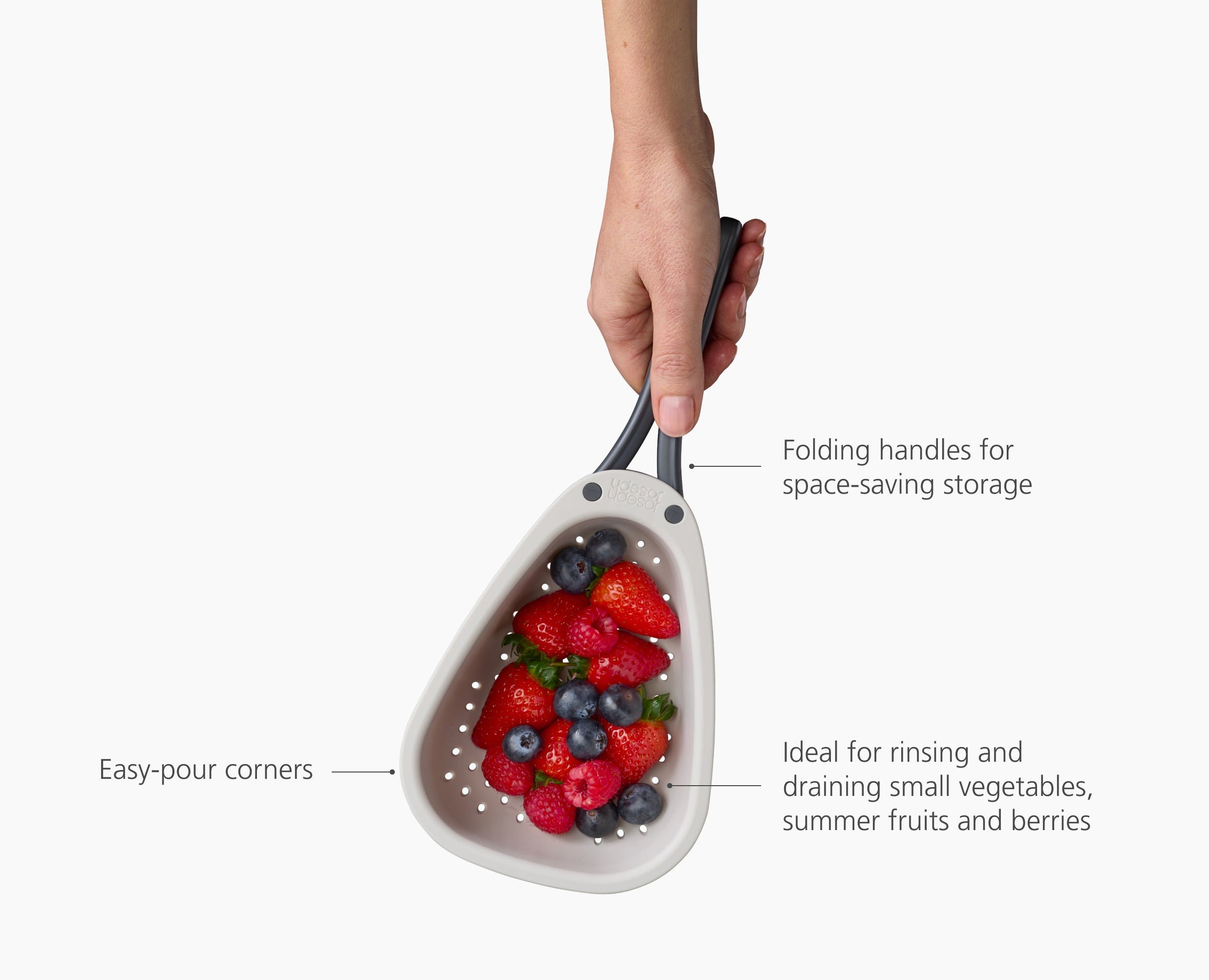 Small Colander with Folding Handles | Joseph Joseph US