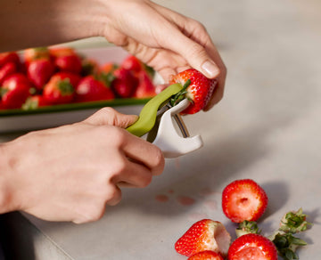 2-in-1 Cherry Pitter & Strawberry Huller | Joseph Joseph US