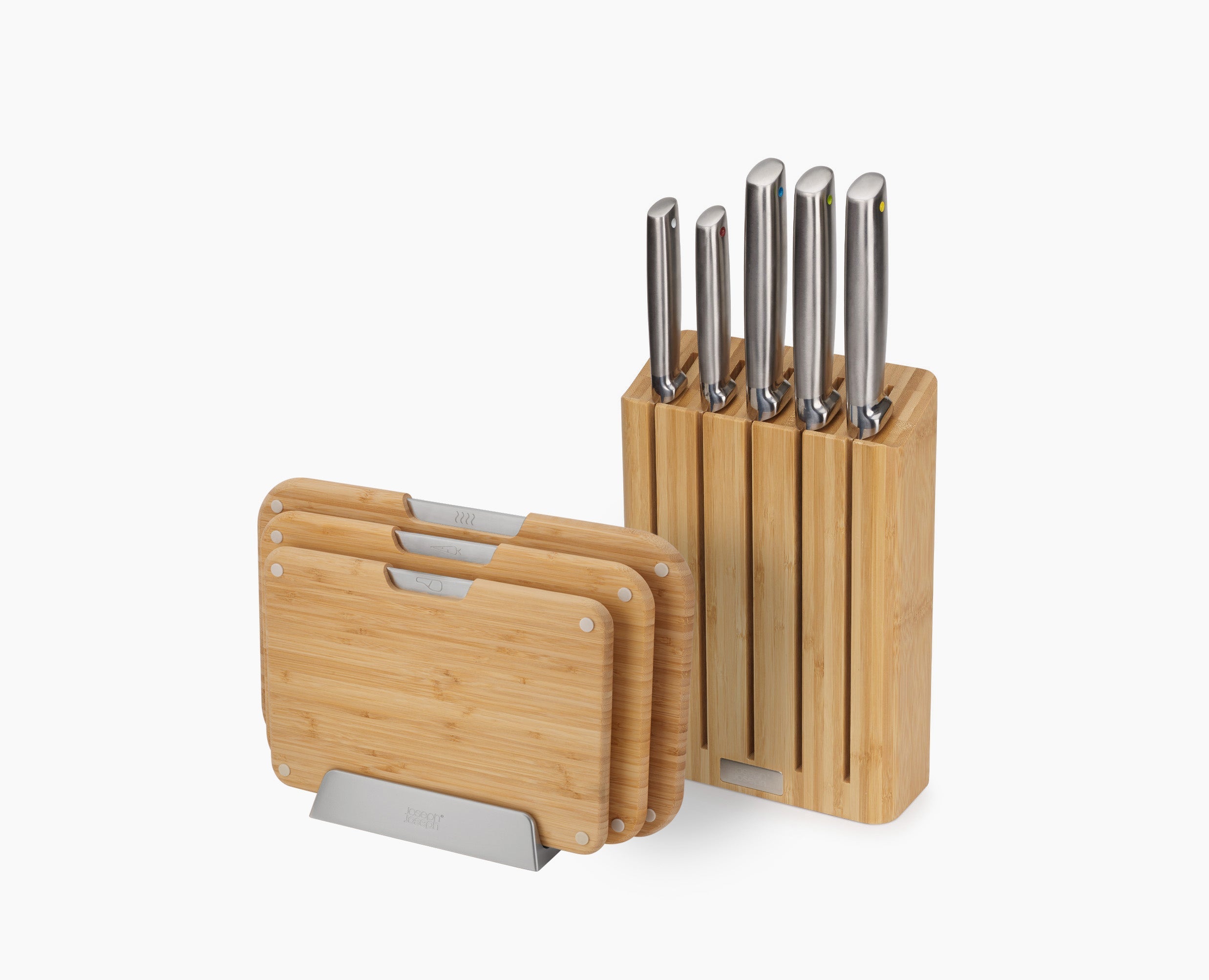 Bamboo Cutting Board & Knives Set | Joseph Joseph US