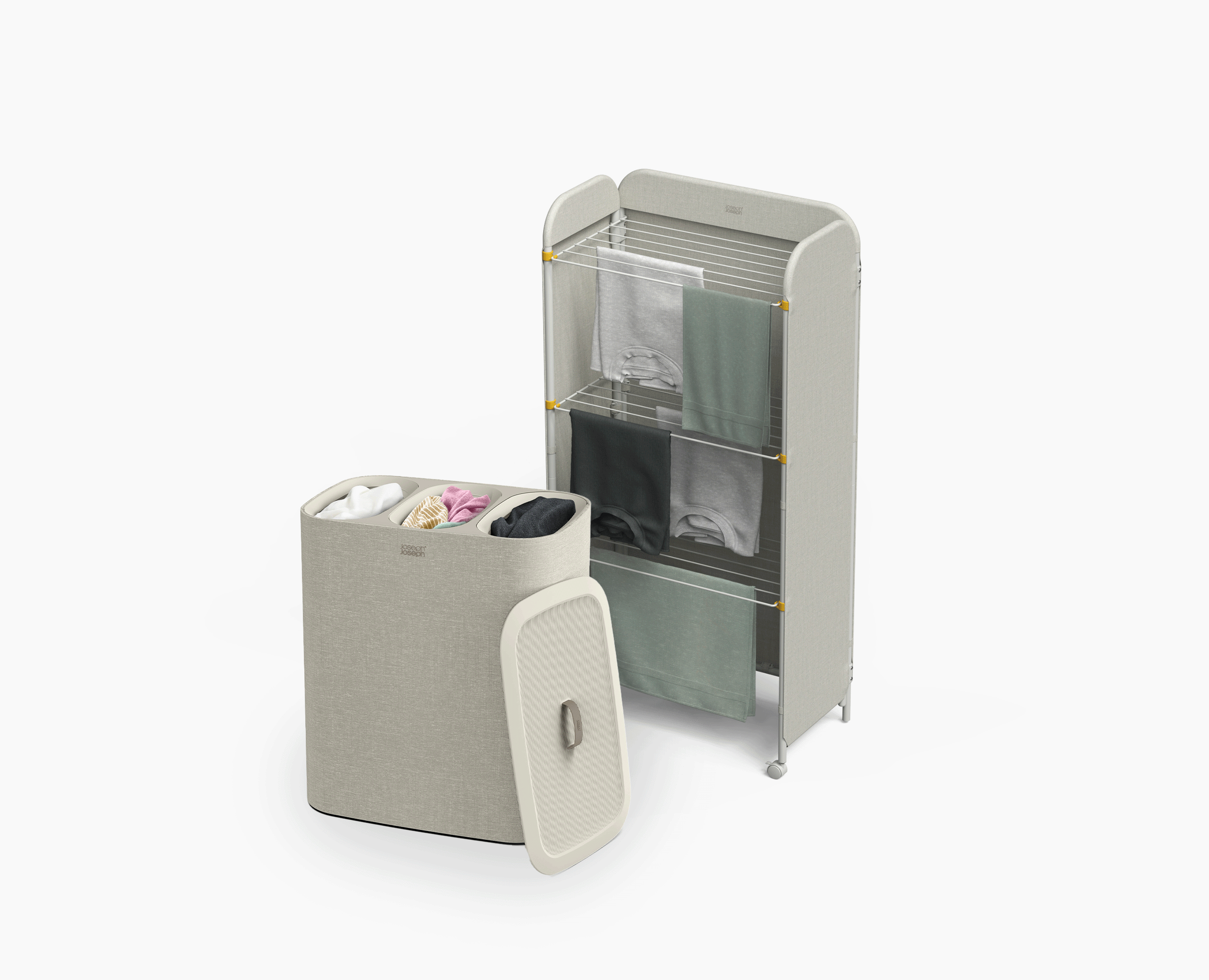 Clothes Drying Rack and 90L Laundry Basket Set | Joseph Joseph US