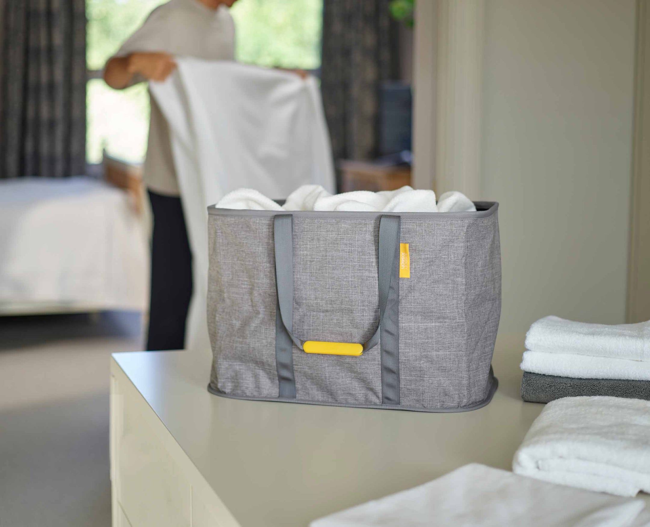 Large Collapsible Laundry Bag (Gray) | Joseph Joseph US