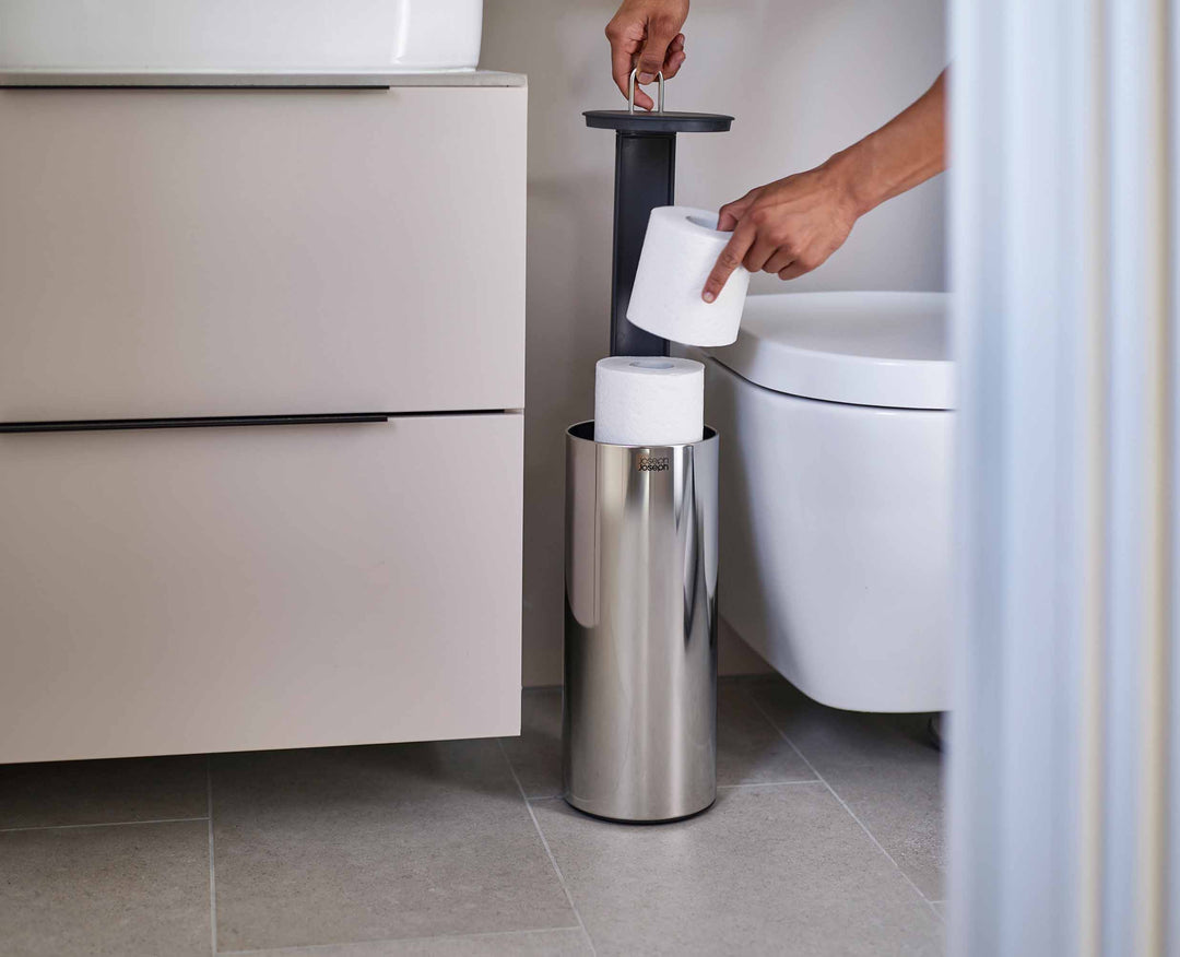 Steel Concealed Toilet Paper Holder | Joseph Joseph US