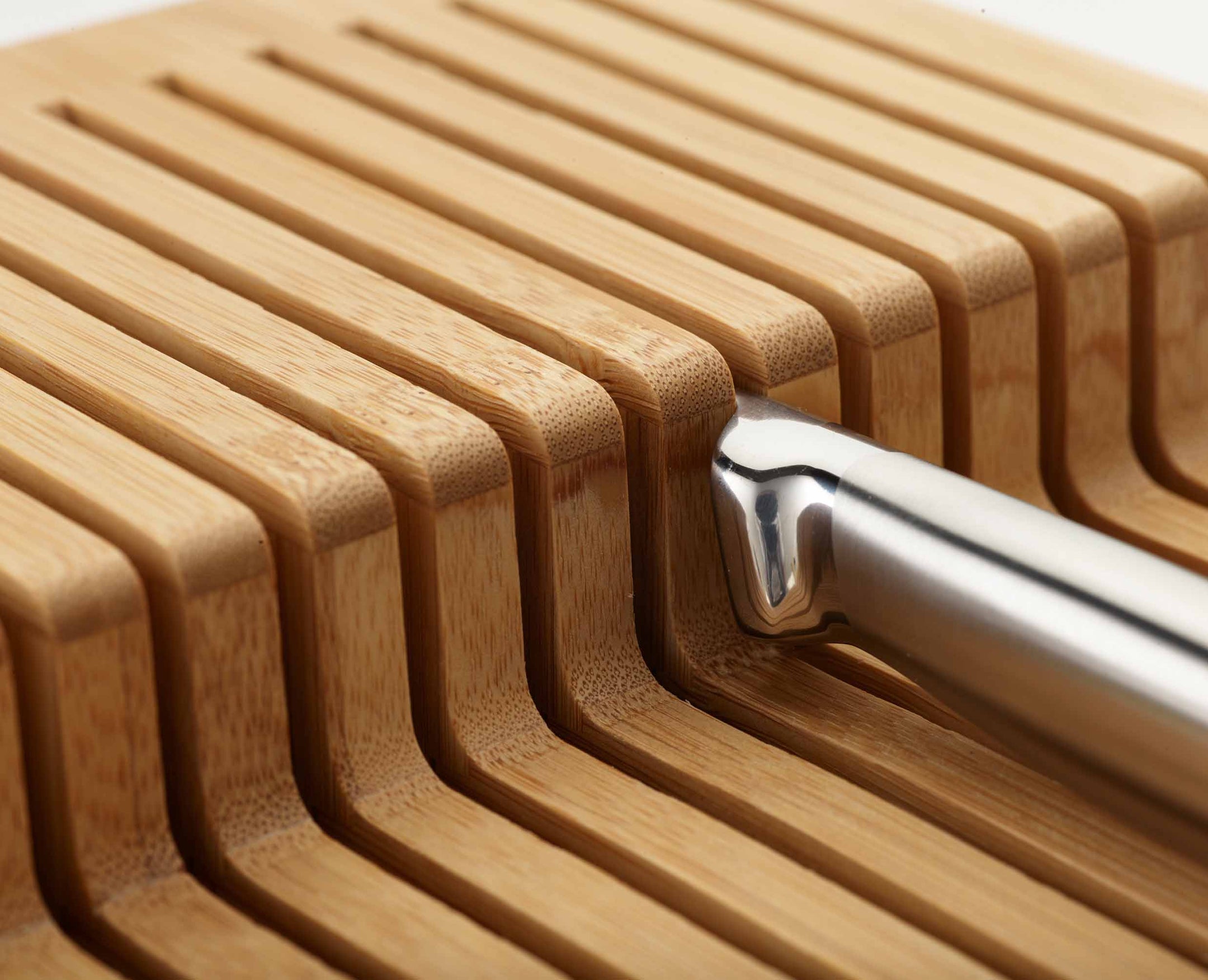 Large Bamboo In-Drawer Knife Organizer | Joseph Joseph US