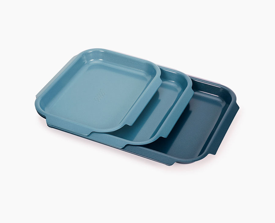 Nest™ Bake 3-piece Blue Baking Pan Set | Joseph Joseph US