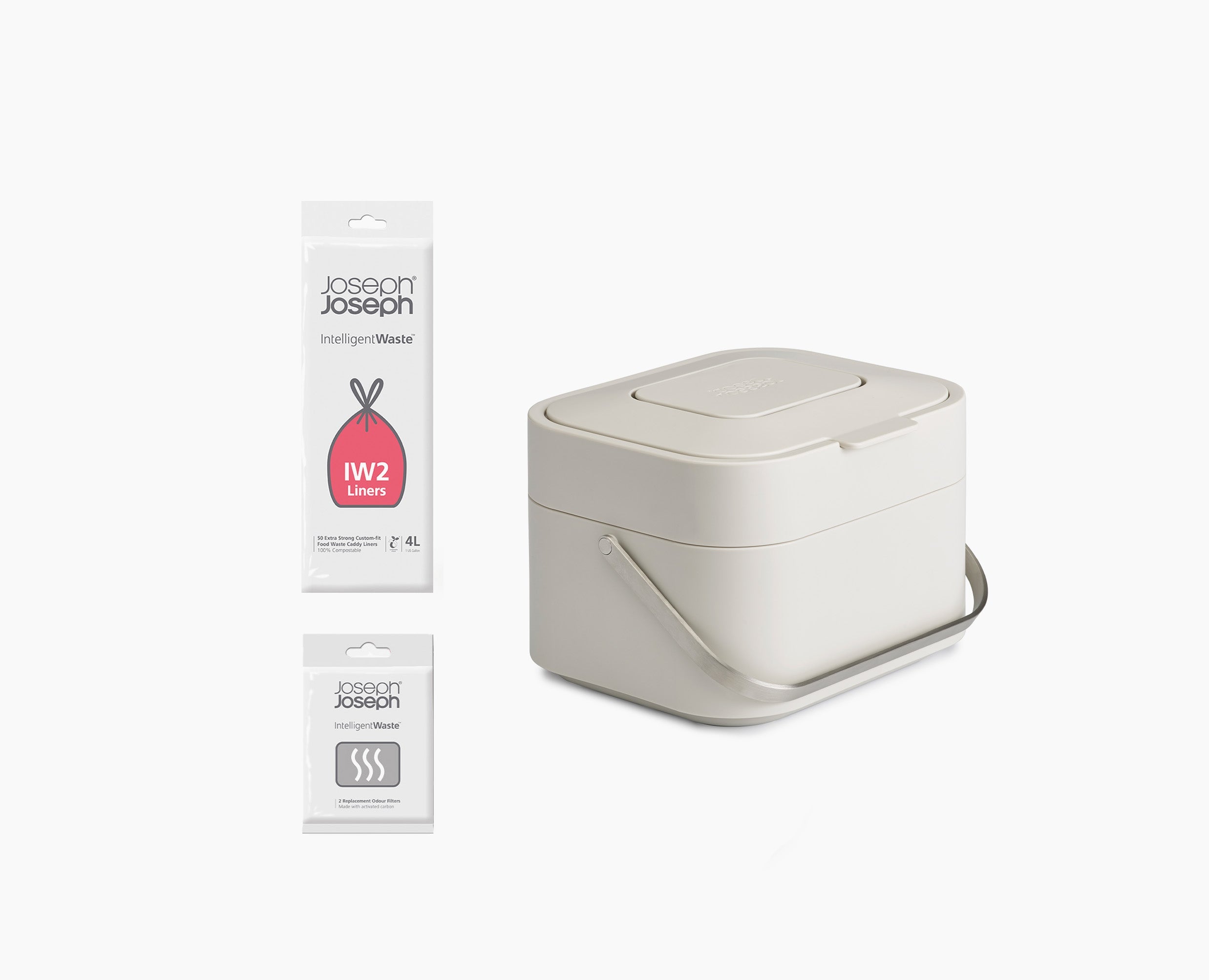 4L Compost Caddy Set | Joseph Joseph US